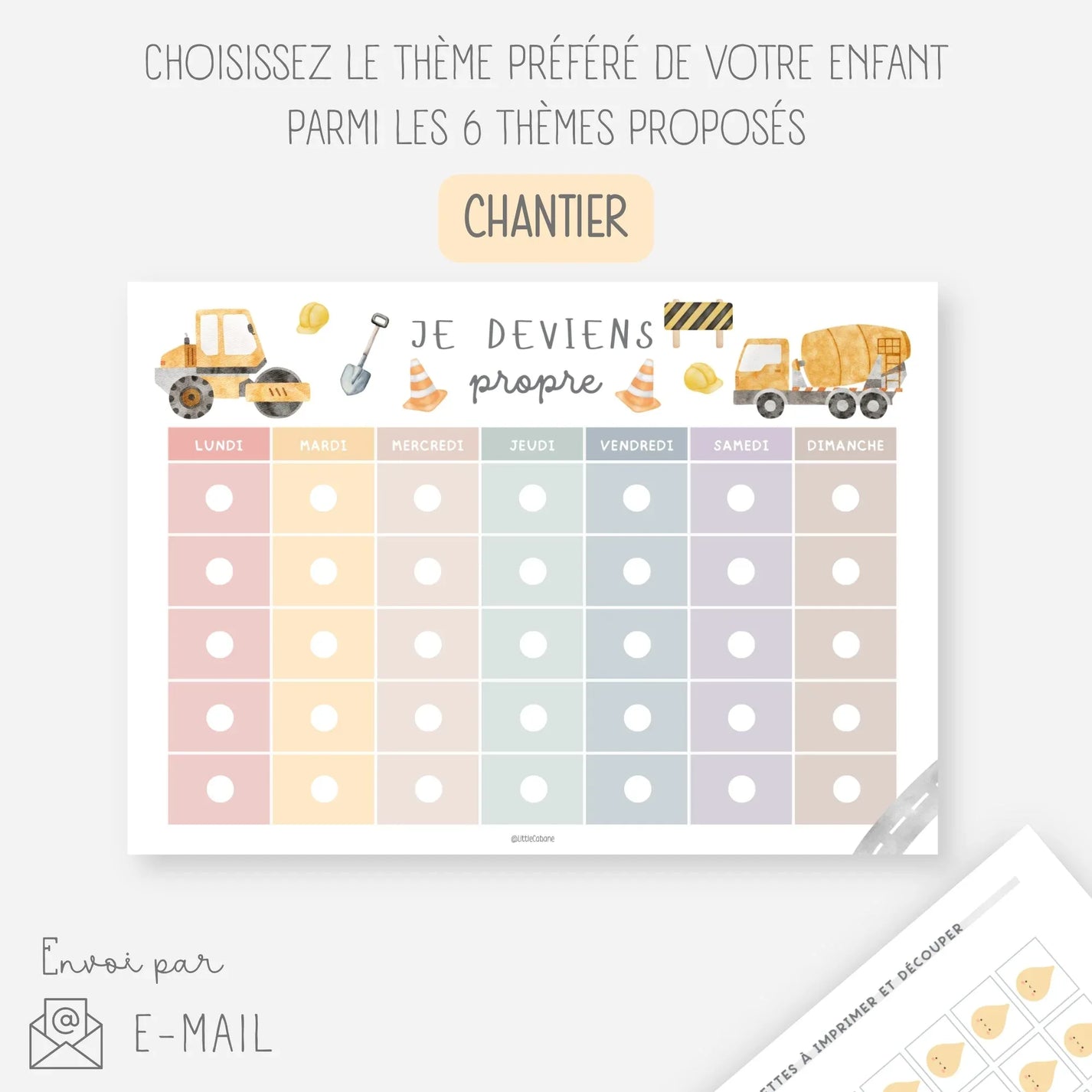 Tableau apprentissage propreté à imprimer – Pot et autonomie enfant ...
